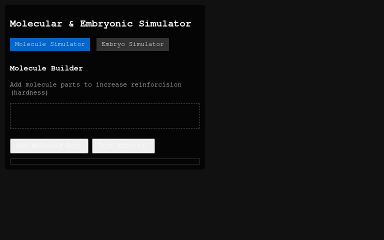 Molecular & Embryonic Simulator ― Perchance Generator