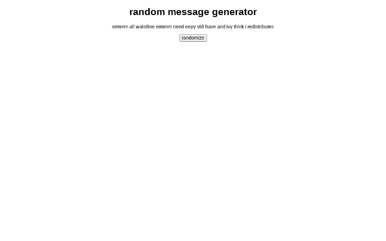 random message generator