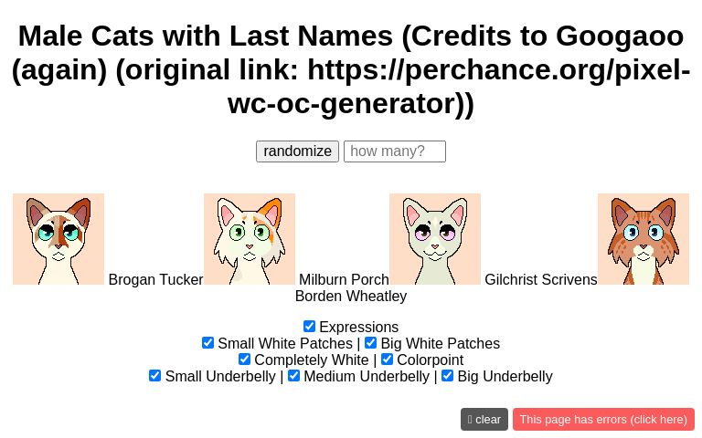 Male Cats with Last Names (Credits to Googaoo (again) (original link ...