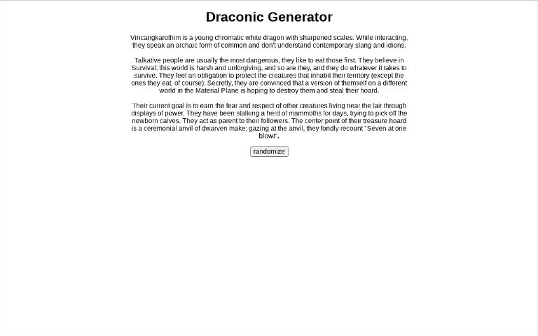 Draconic Generator