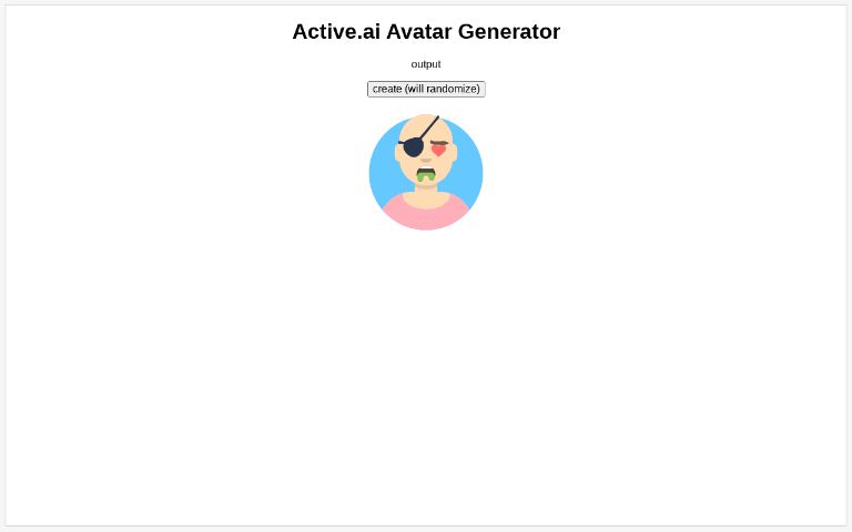 Active.ai Avatar Generator
