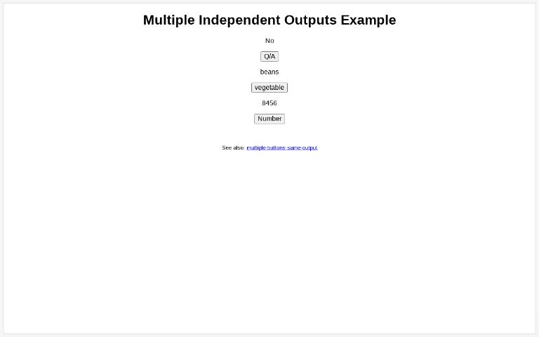 Multiple Independent Outputs Example ― Perchance Generator