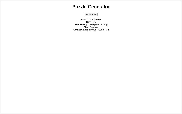 Puzzle Generator