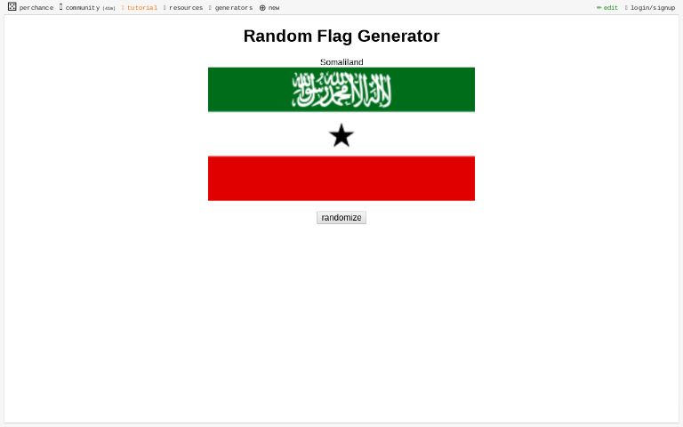 Random Flag Generator