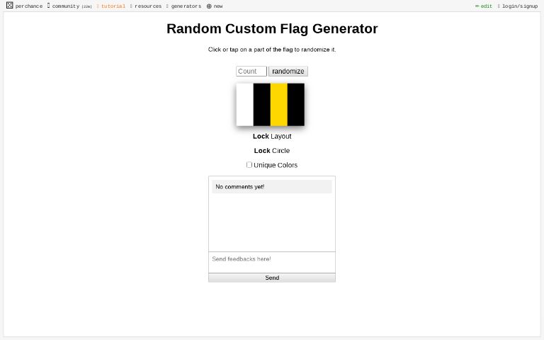 Random Custom Flag Generator
