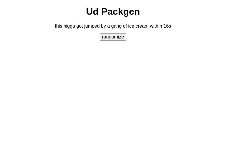 Ud Packgen ― Perchance Generator