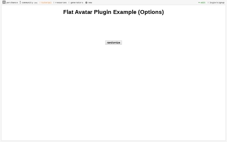 Flat Avatar Plugin Example (Options)