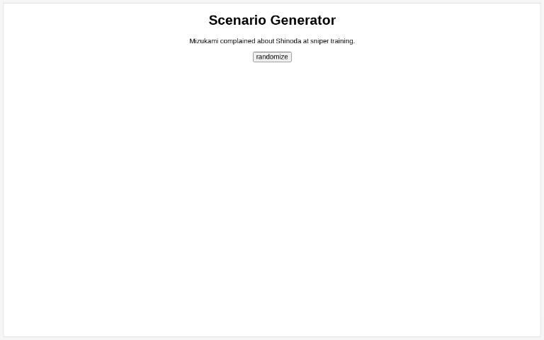 Scenario Generator