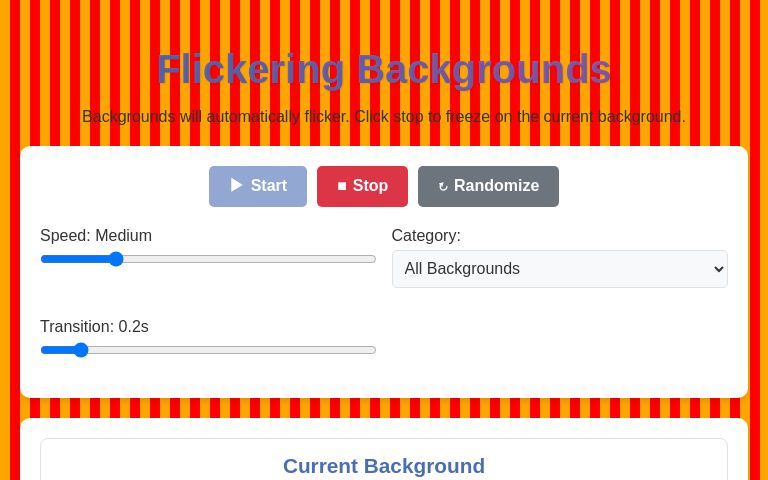 Flickering Backgrounds ― Perchance Generator