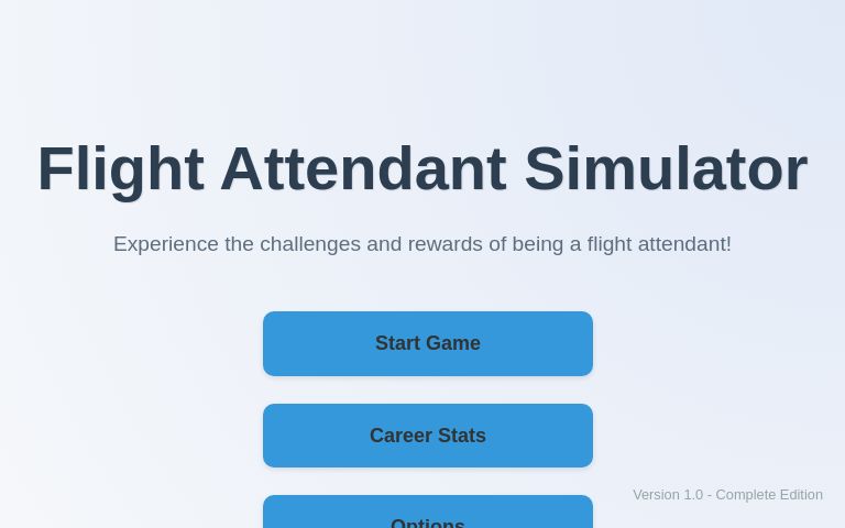 Flight Attendant Simulator ― Perchance Generator