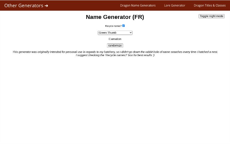 Name Generator (FR)