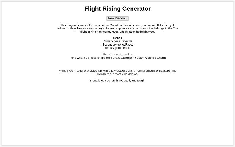 Flight Rising Generator