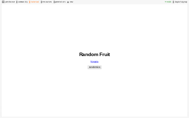 Random Fruit ― Perchance Generator
