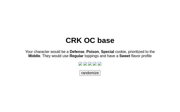 CRK OC base ― Perchance Generator