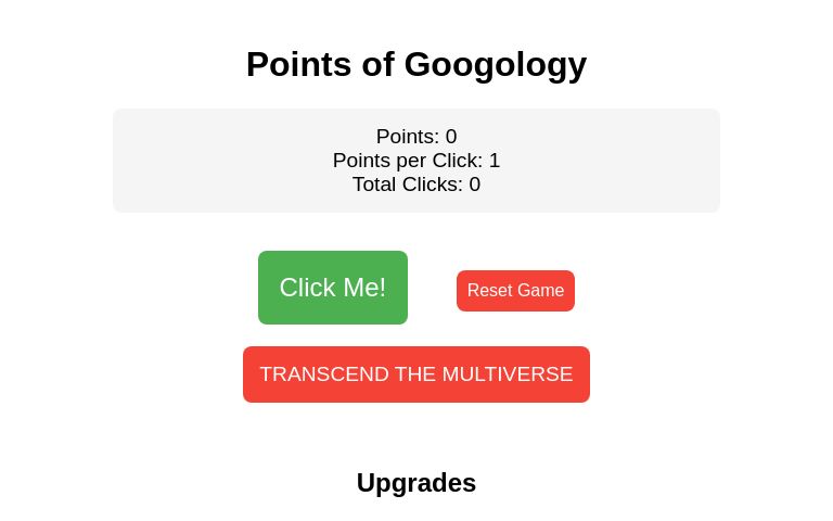 Points of Googology ― Perchance Generator