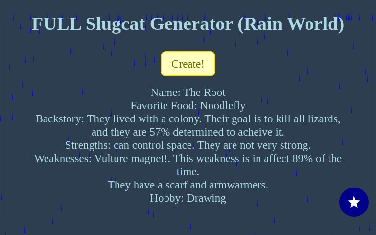 FULL Slugcat Generator (Rain World)