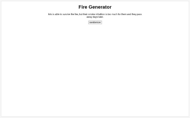 Fire Generator