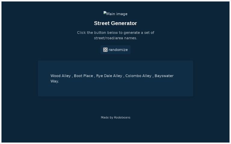 Street Generator