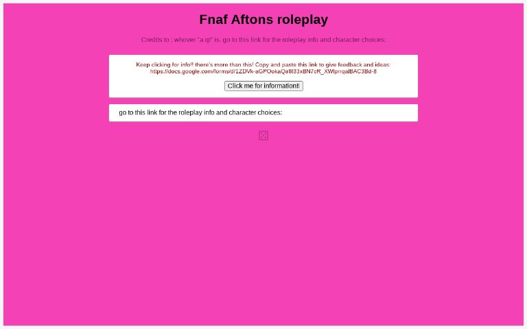 Fnaf Aftons roleplay