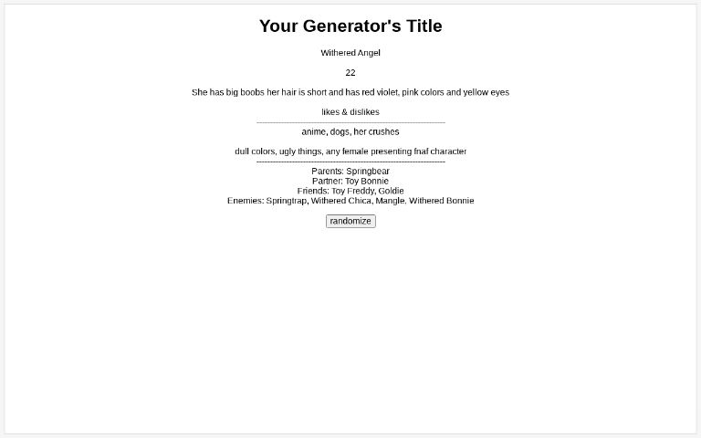 H3o2fq5z2e ― Perchance Generator