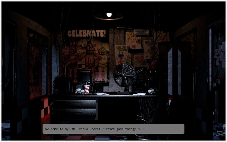 FNaF visual novel ― Perchance Generator