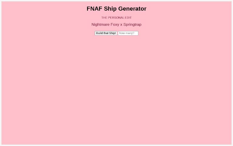 FNAF Ship Generator