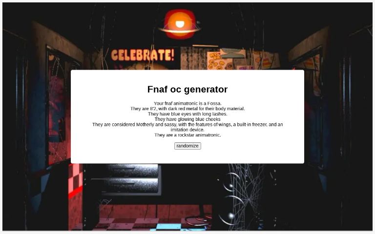 Fnaf oc generator