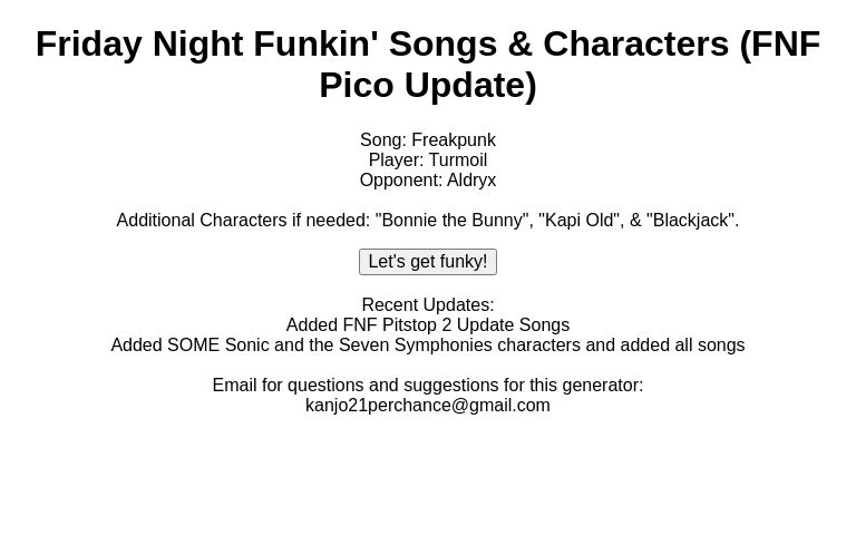 Friday Night Funkin' Songs & Characters (FNF Pico Update) ― Perchance ...