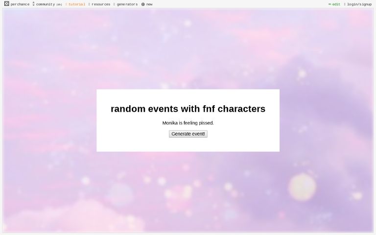 random events with fnf characters ― Perchance Generator