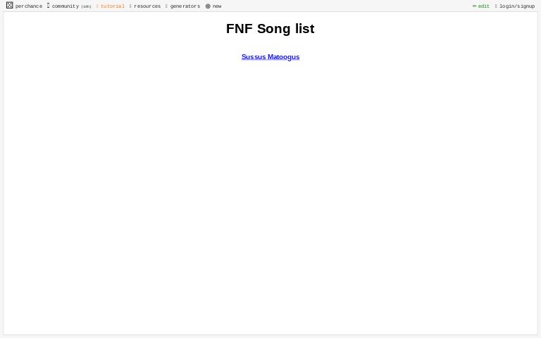 FNF Song list ― Perchance Generator