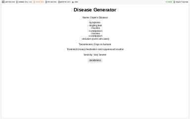 Disease Generator