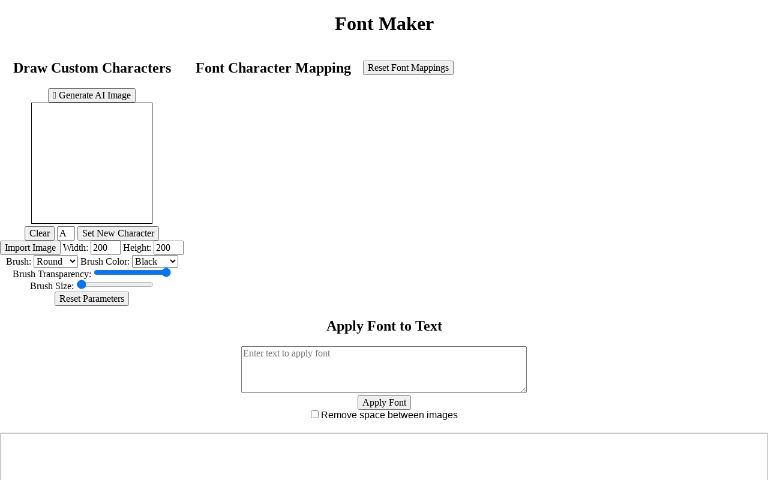 Font Maker ― Perchance Generator