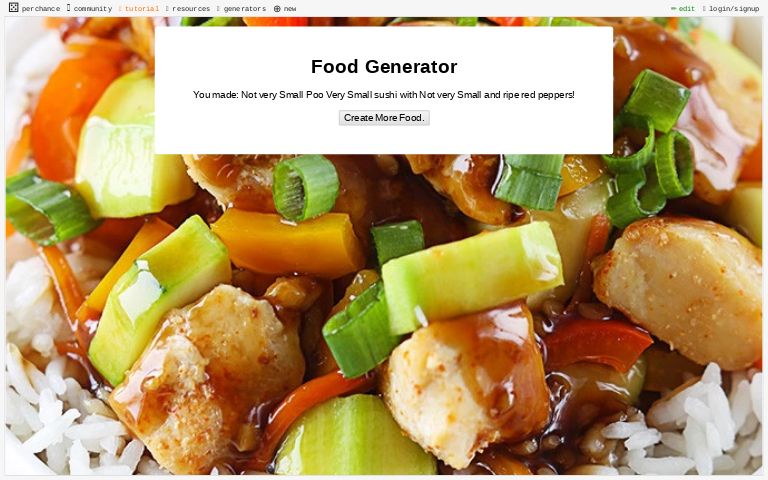 Food Generator
