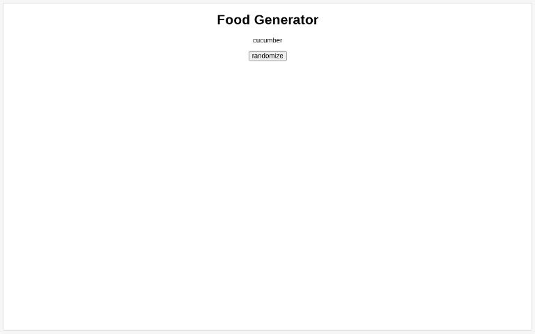 Food Generator