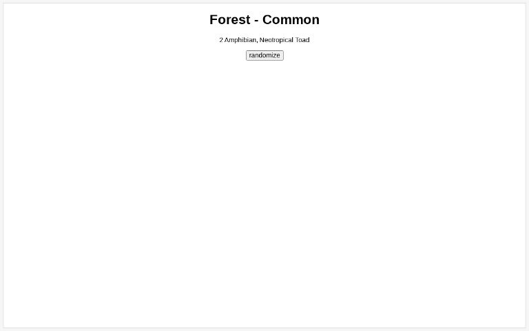 Forest - Common ― Perchance Generator