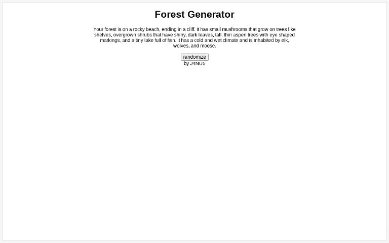 Forest Generator