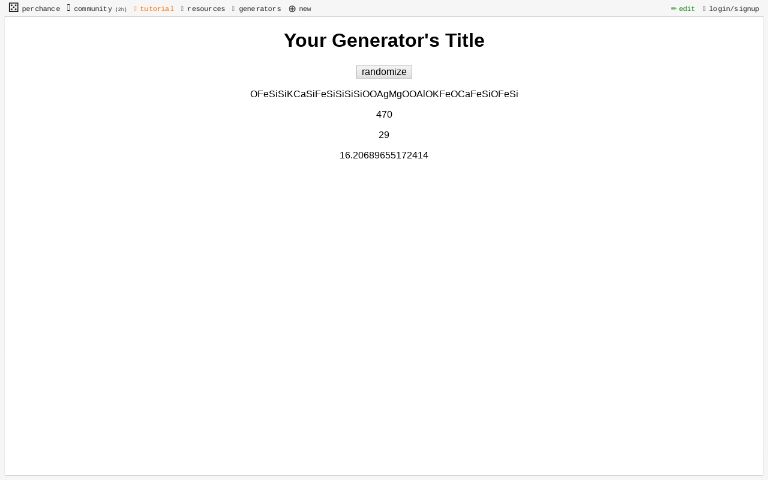 H5m7me0yrw ― Perchance Generator