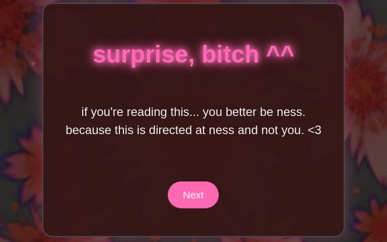 surprise, bitch ^^ ― Perchance Generator