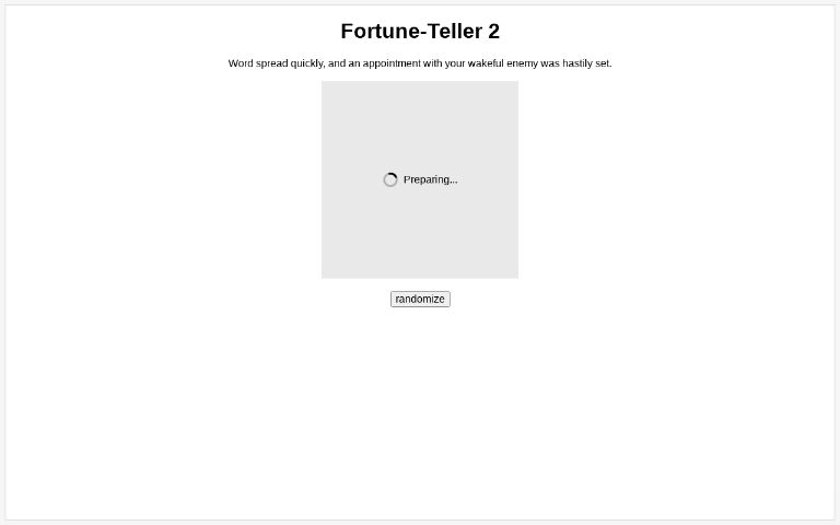 Fortune-Teller 2 ― Perchance Generator