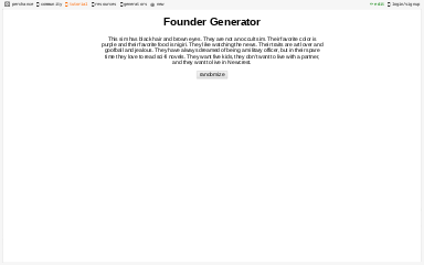 Founder Generator