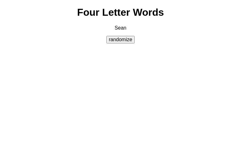 Four Letter Words ― Perchance Generator