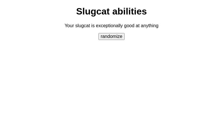 Slugcat abilities ― Perchance Generator
