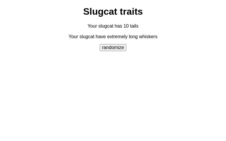 Slugcat traits ― Perchance Generator