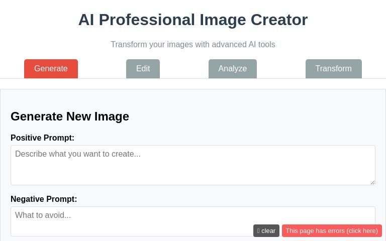 AI Professional Image Creator ― Perchance Generator