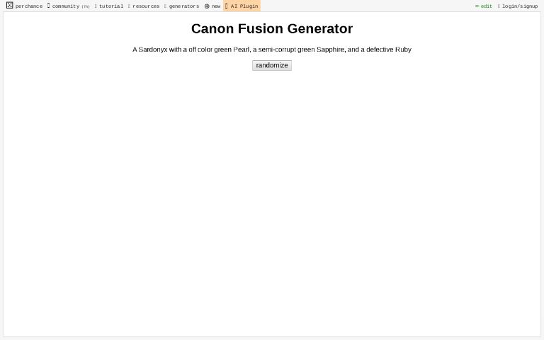Canon Fusion Generator