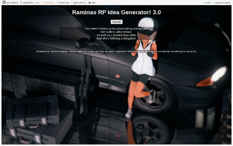Raminas RP Idea Generator! 3.0