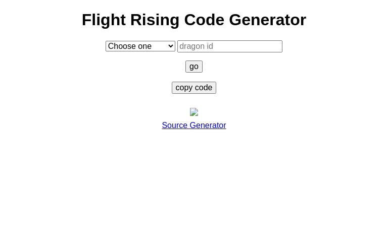 Flight Rising Code Generator