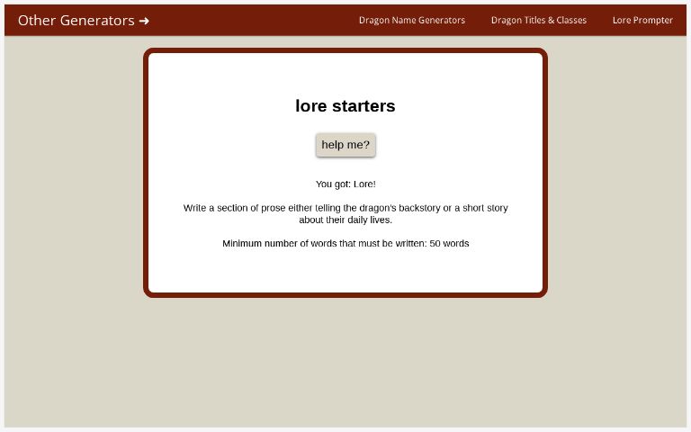 FR Lore Starters ― Perchance Generator
