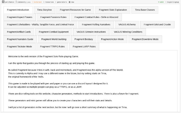 Fragment Solo Rpg Downloadable ― Perchance Generator
