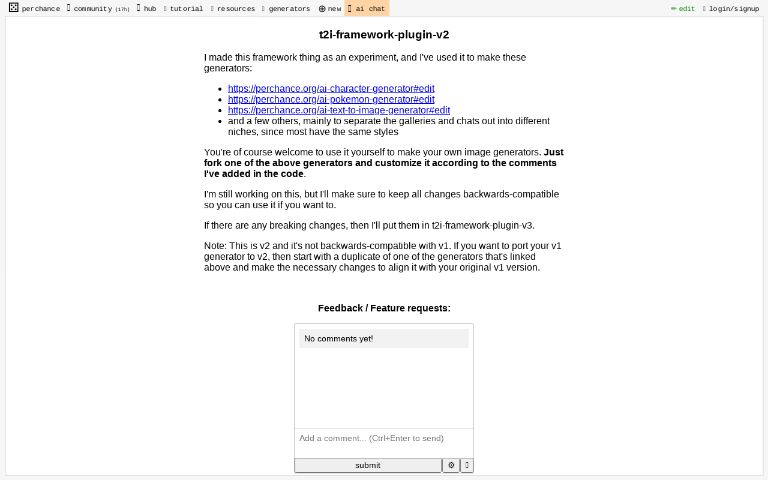 T2i Framework Plugin V2